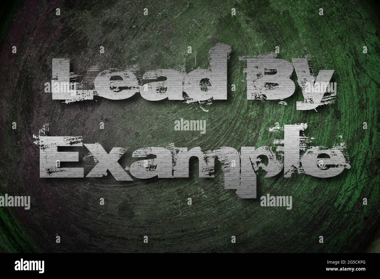 Lead by example Concept text on background Stock Photo - Alamy