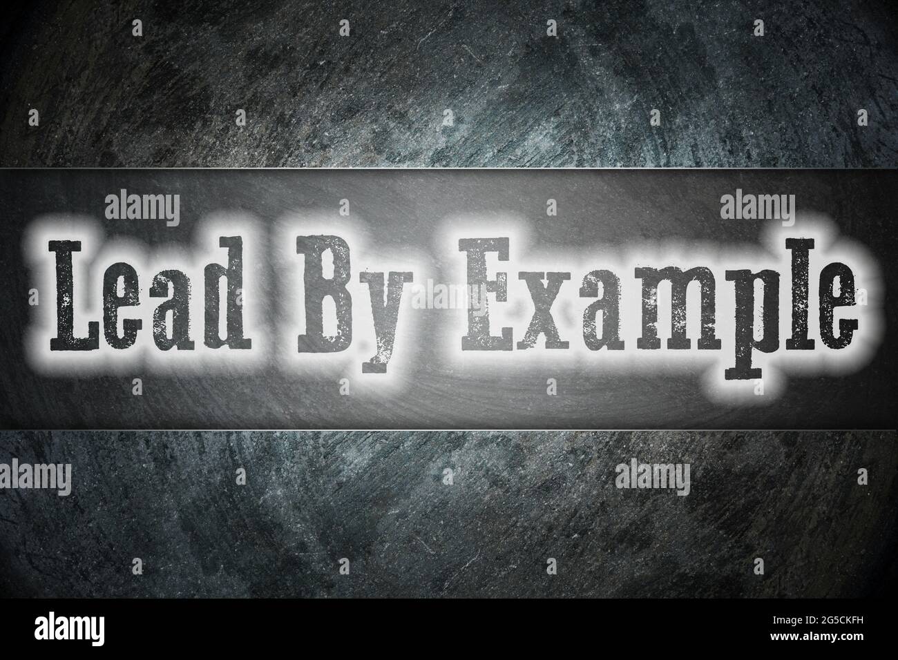 Lead by example Concept text on background Stock Photo - Alamy