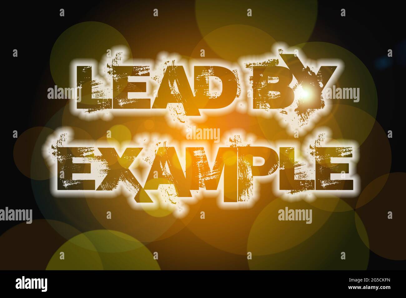 Lead by example Concept text on background Stock Photo - Alamy