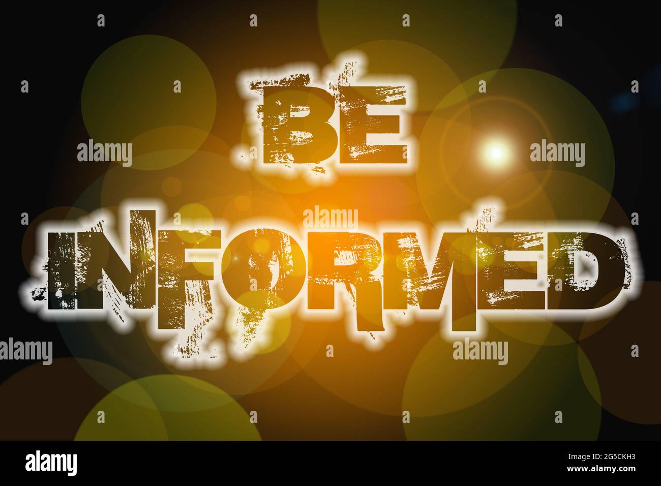 Be Informed Concept text on background Stock Photo - Alamy