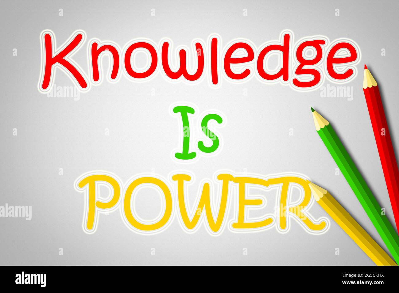 Knowledge is power concept text on background Stock Photo - Alamy