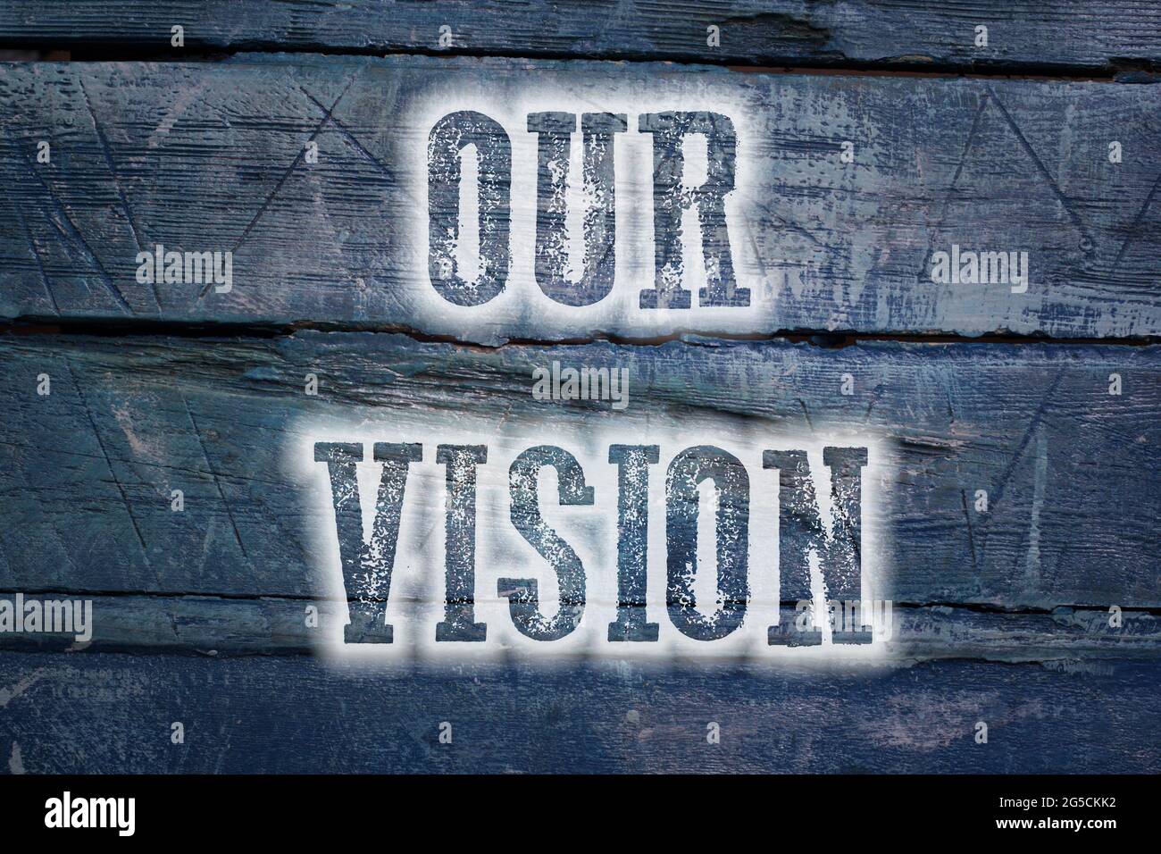 Our Vision concept text on background Stock Photo - Alamy
