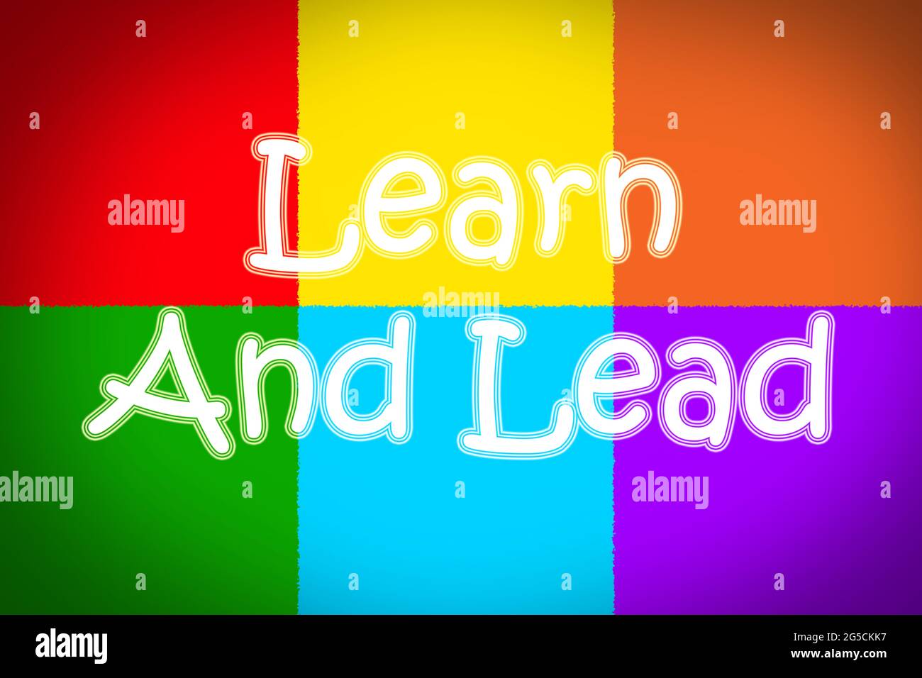 Learn And Lead Concept text on background Stock Photo - Alamy