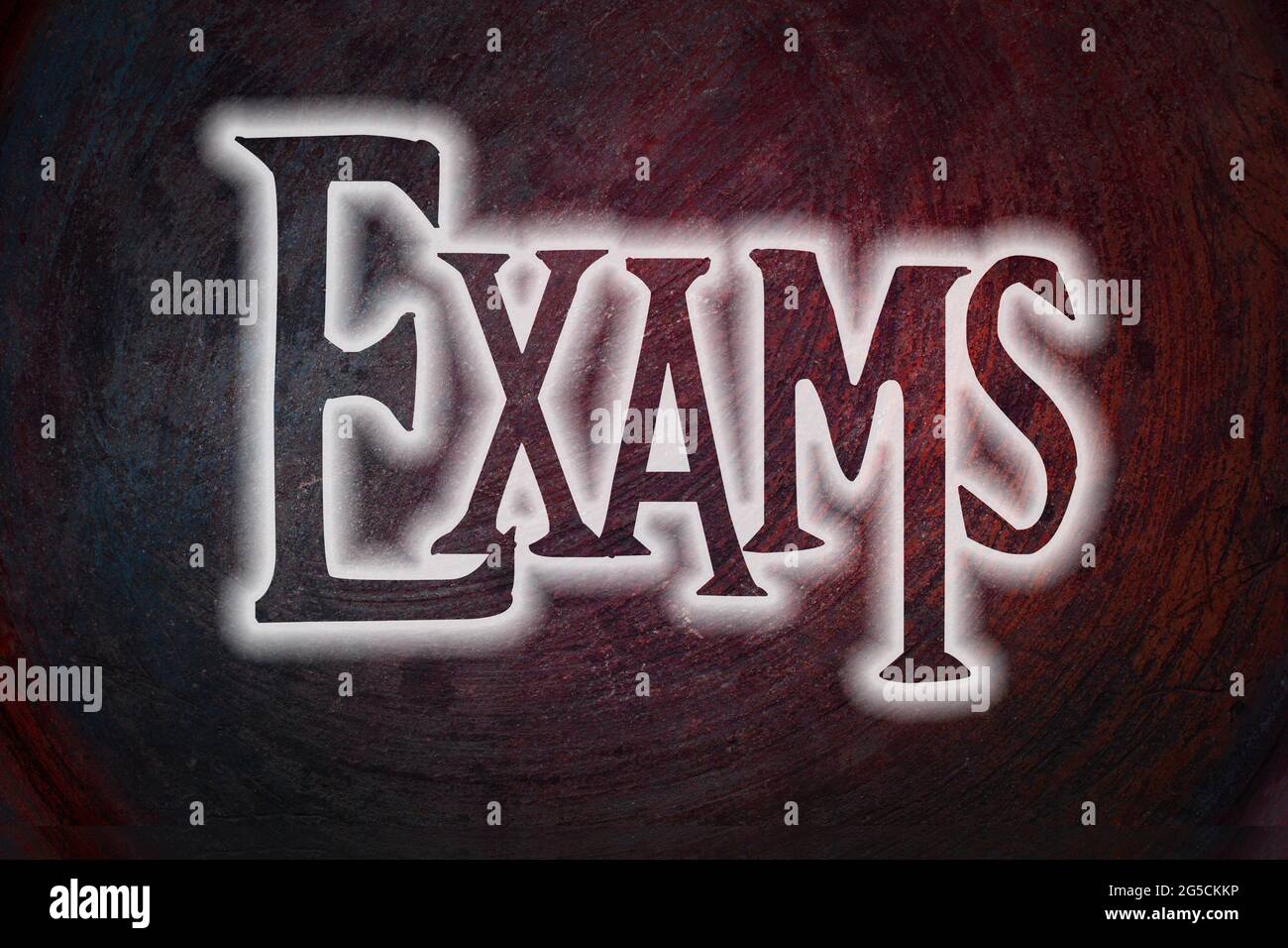 Exams Concept text Stock Photo - Alamy