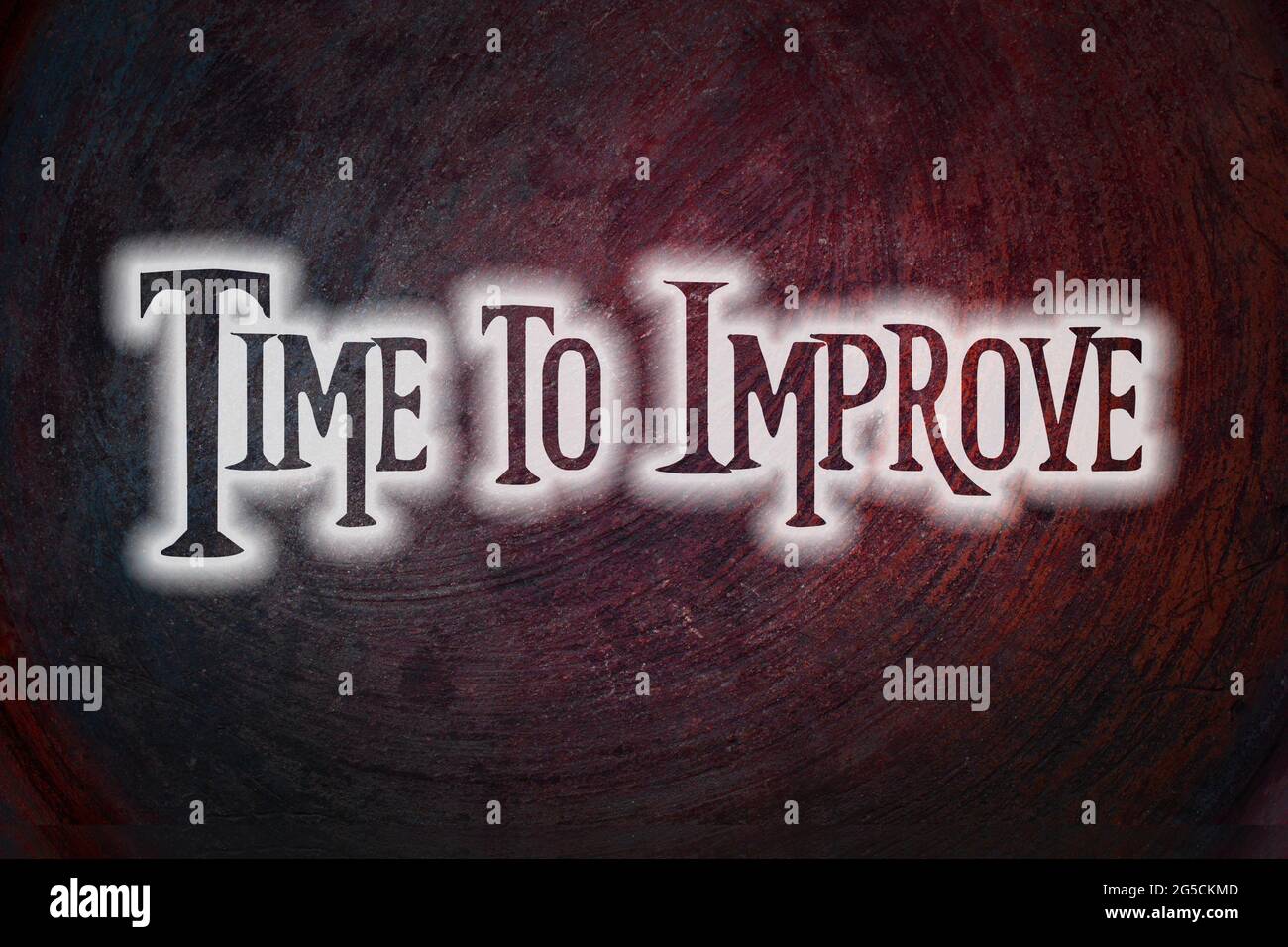 Time To Improve Concept text Stock Photo - Alamy