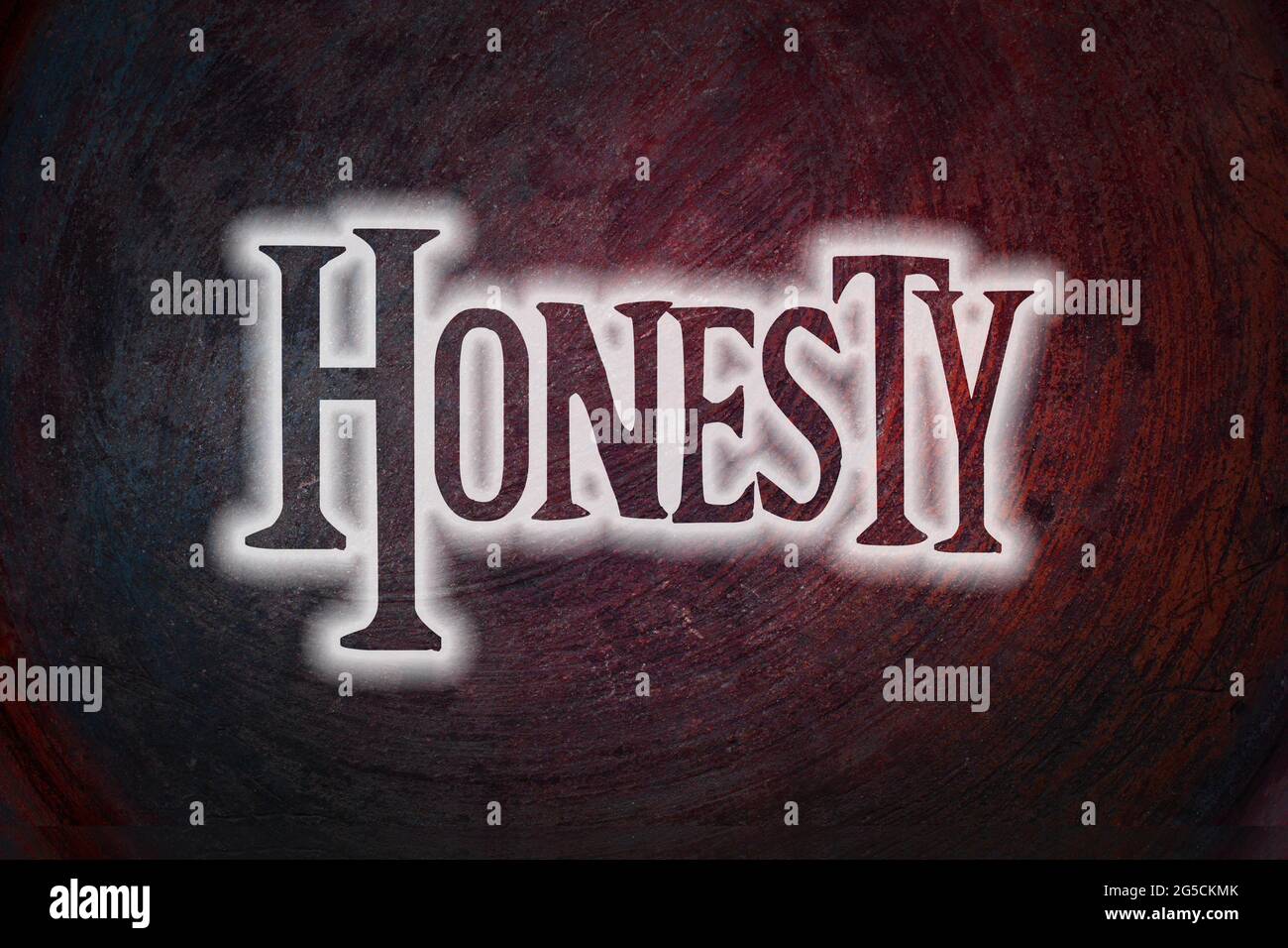 Honesty Concept text Stock Photo - Alamy