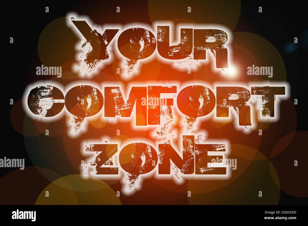 Your Comfort Zone Concept text on background Stock Photo - Alamy
