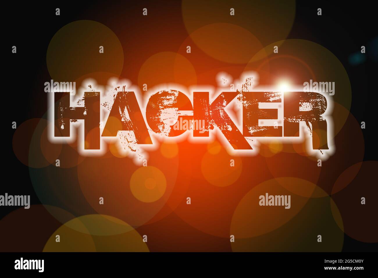 Hacker Concept text on background Stock Photo - Alamy