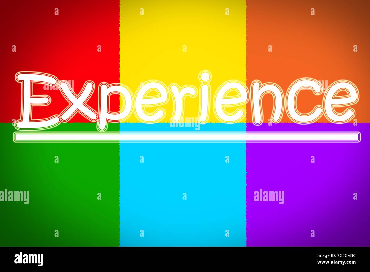 Experience Concept text on background Stock Photo - Alamy