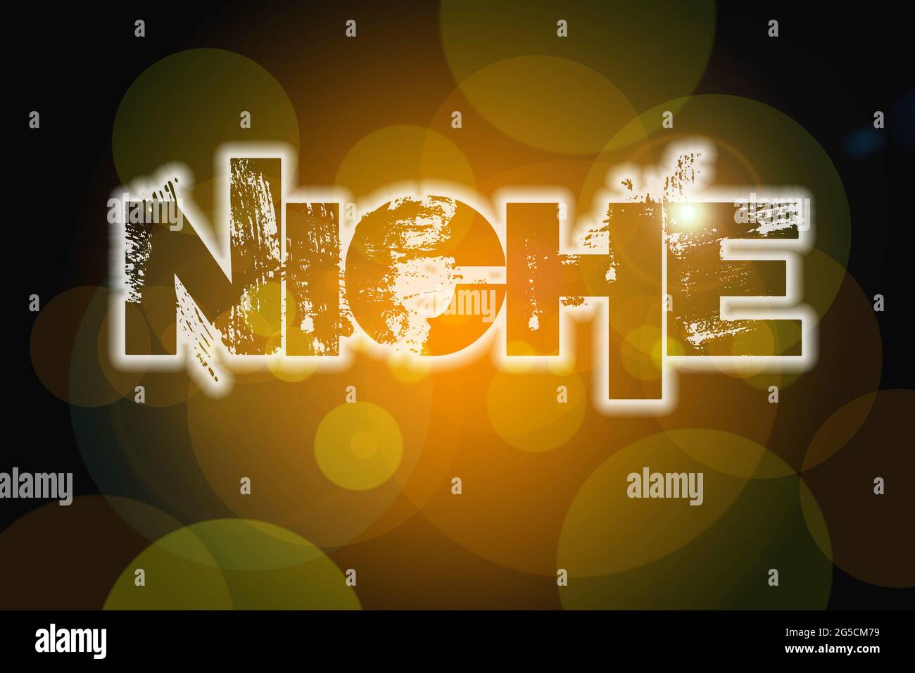 Niche Concept text on background Stock Photo - Alamy