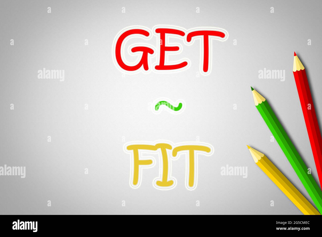 Get Fit Concept text Stock Photo - Alamy