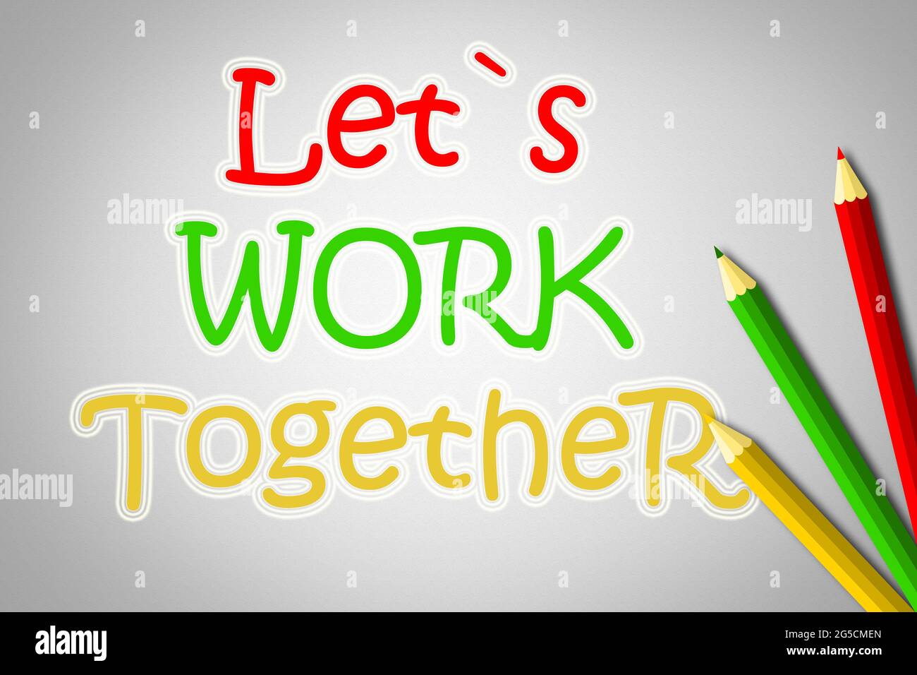 Lets work together hi-res stock photography and images - Alamy