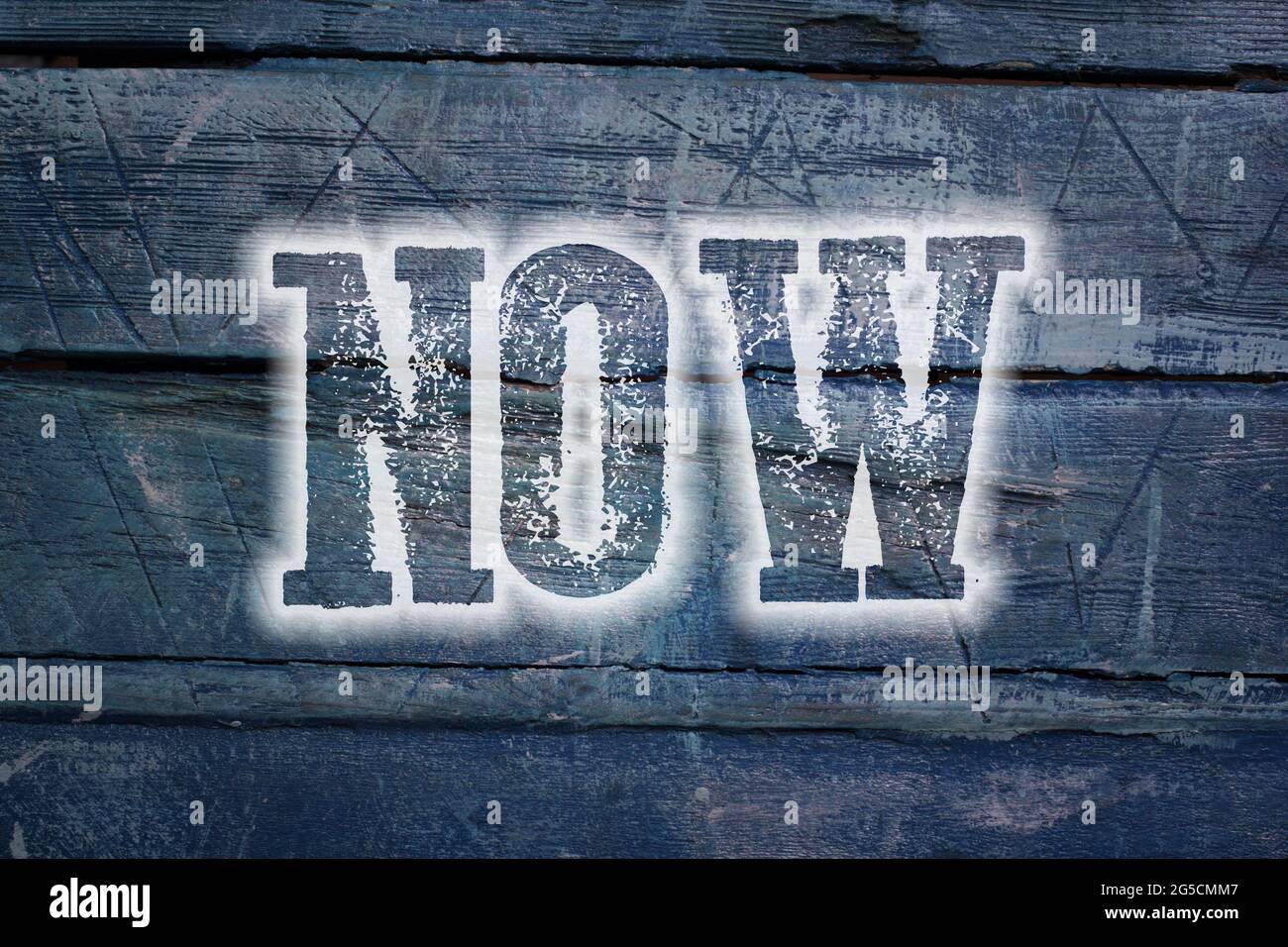 Now Concept text on background Stock Photo - Alamy