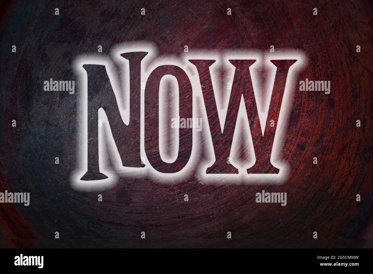 Now Concept text on background Stock Photo - Alamy