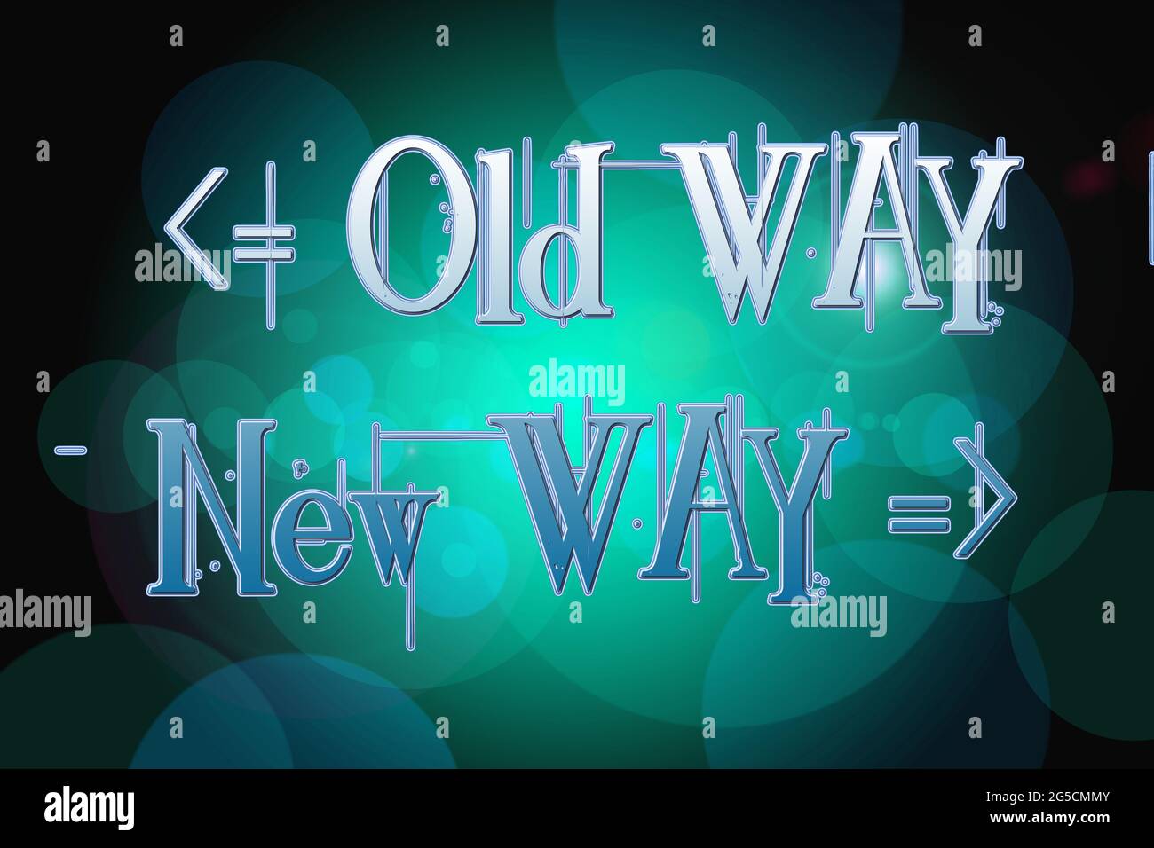 New Way Concept text on background Stock Photo - Alamy