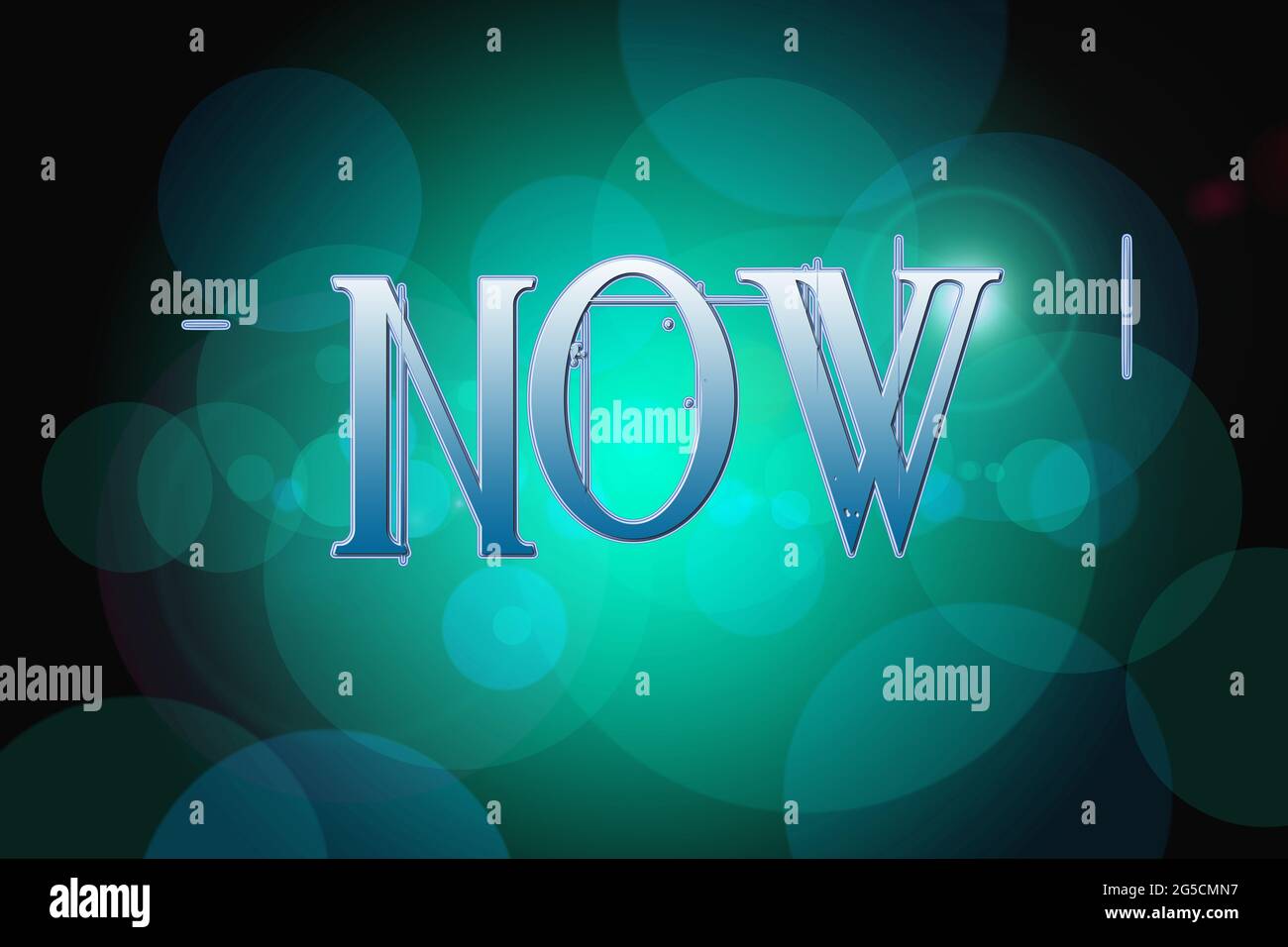 Now Concept text on background Stock Photo - Alamy