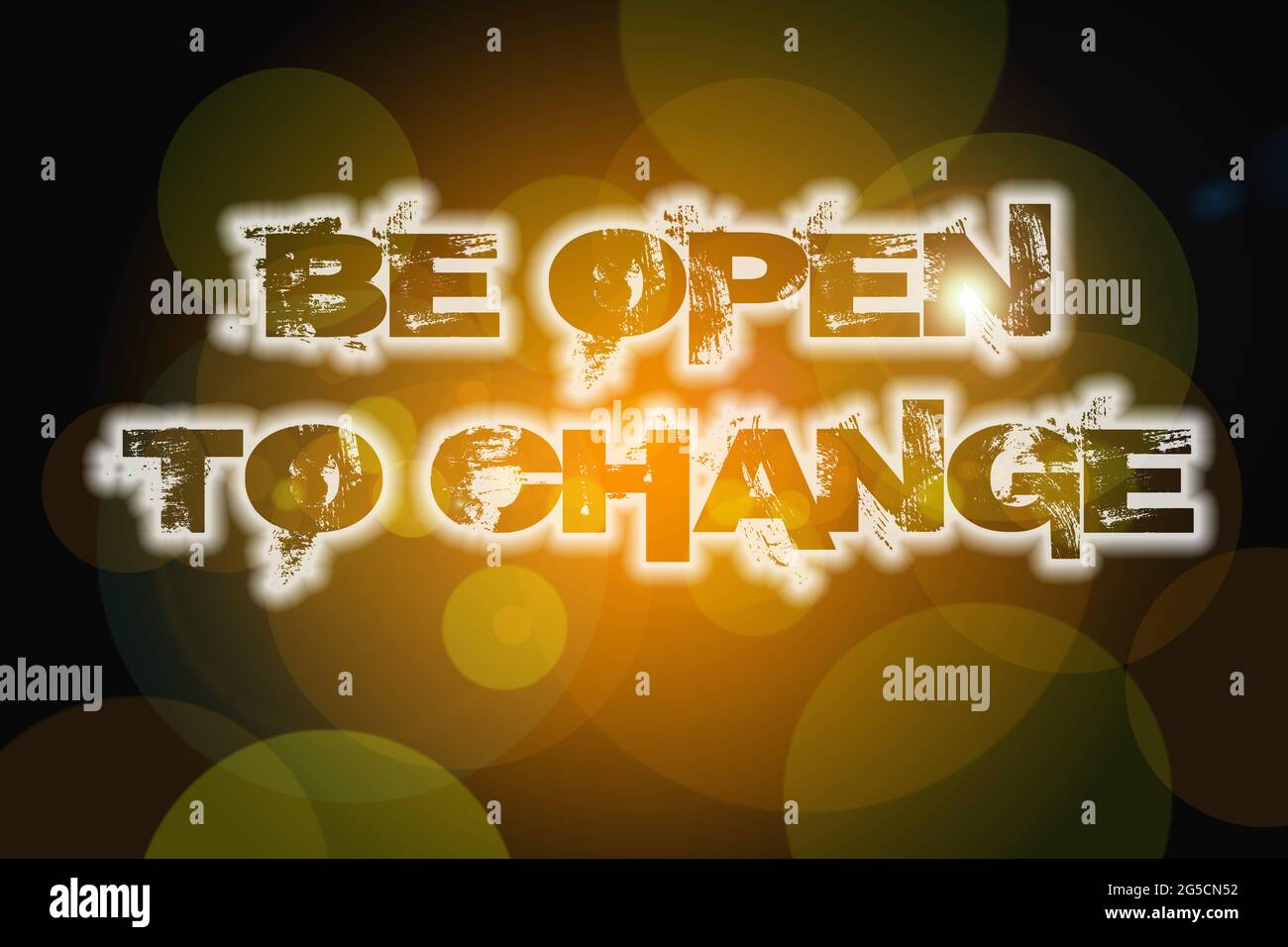 Be Open To Change Concept text on background Stock Photo - Alamy