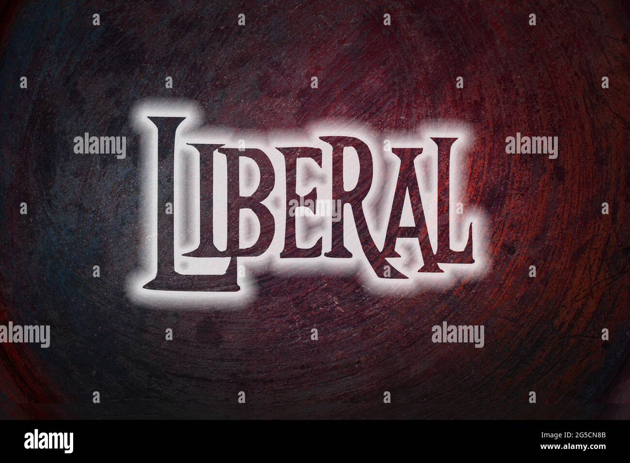 Liberal text on background Stock Photo - Alamy