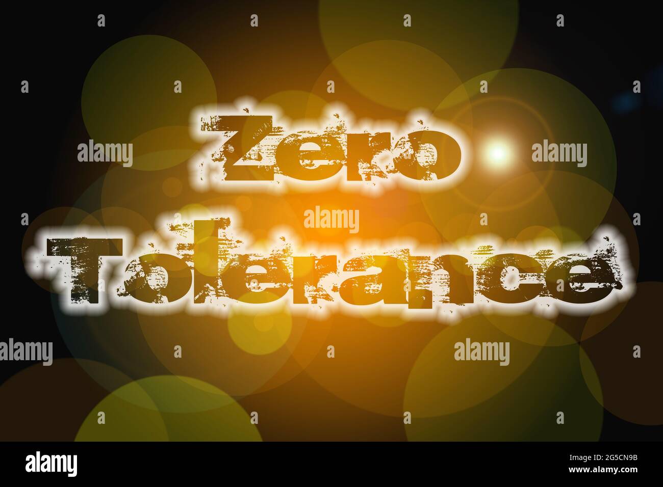 Zero Tolerance text on background Stock Photo - Alamy