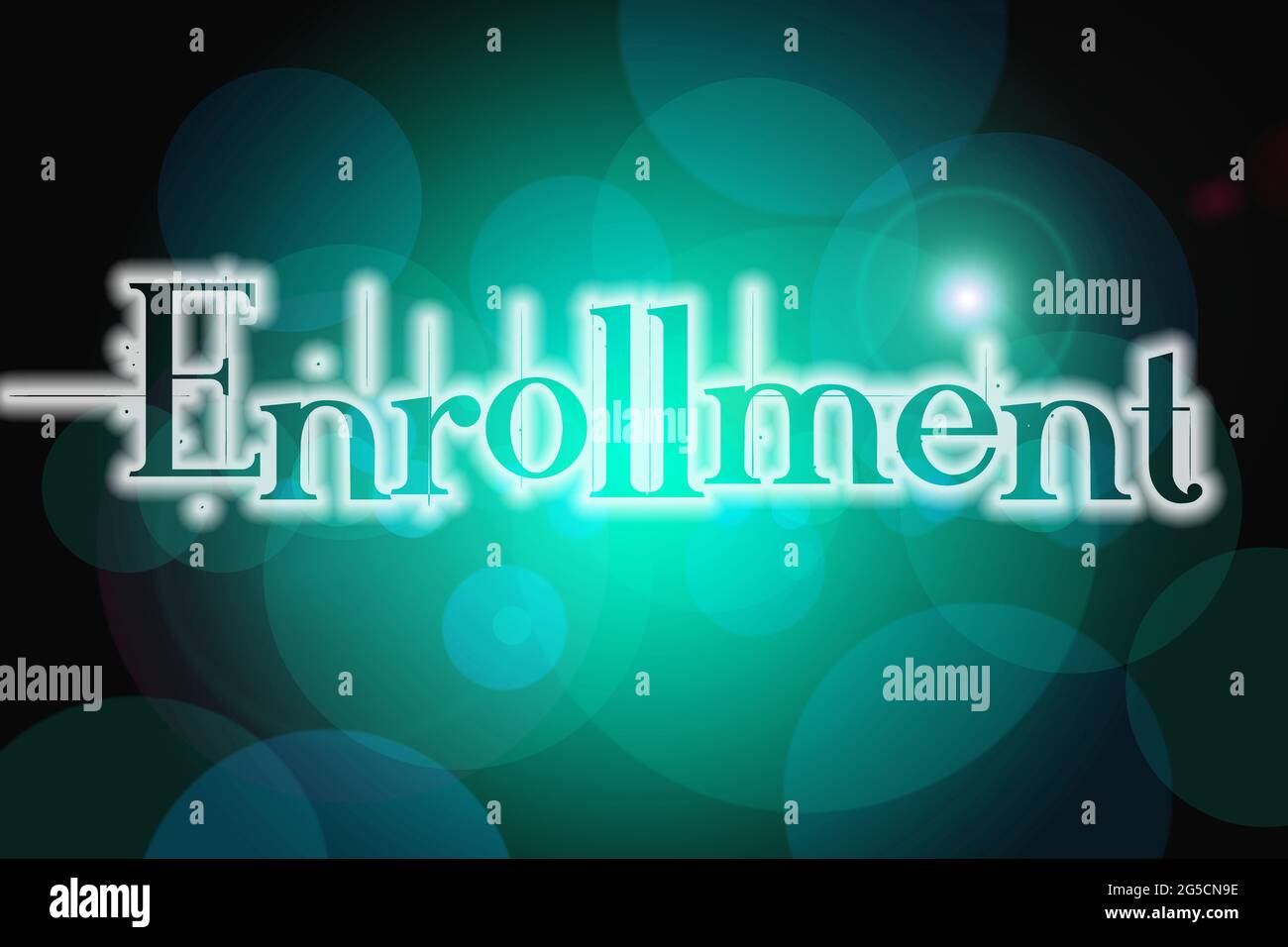 Enrollment text on background Stock Photo - Alamy