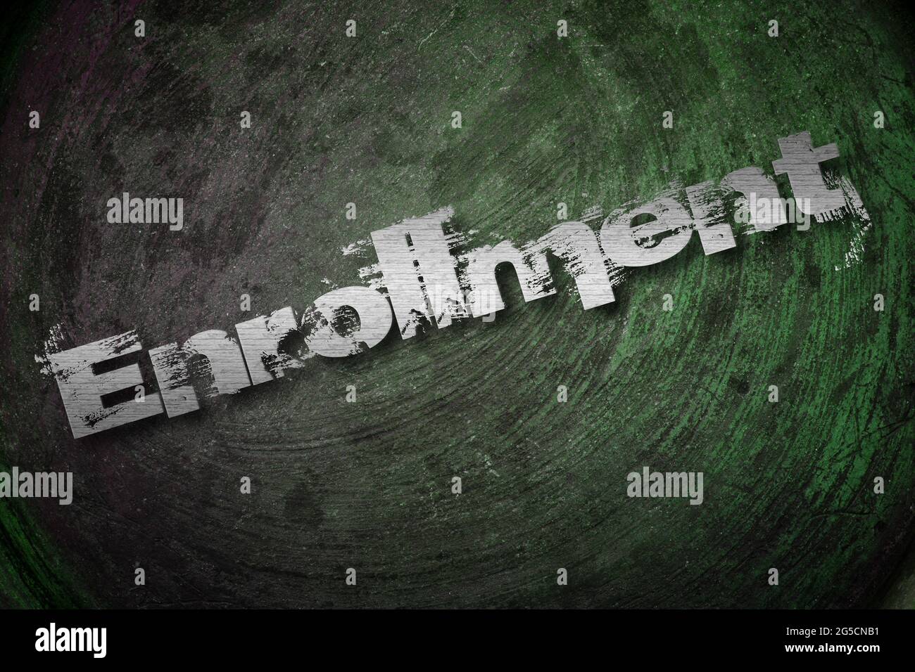 Enrollment text on background Stock Photo - Alamy