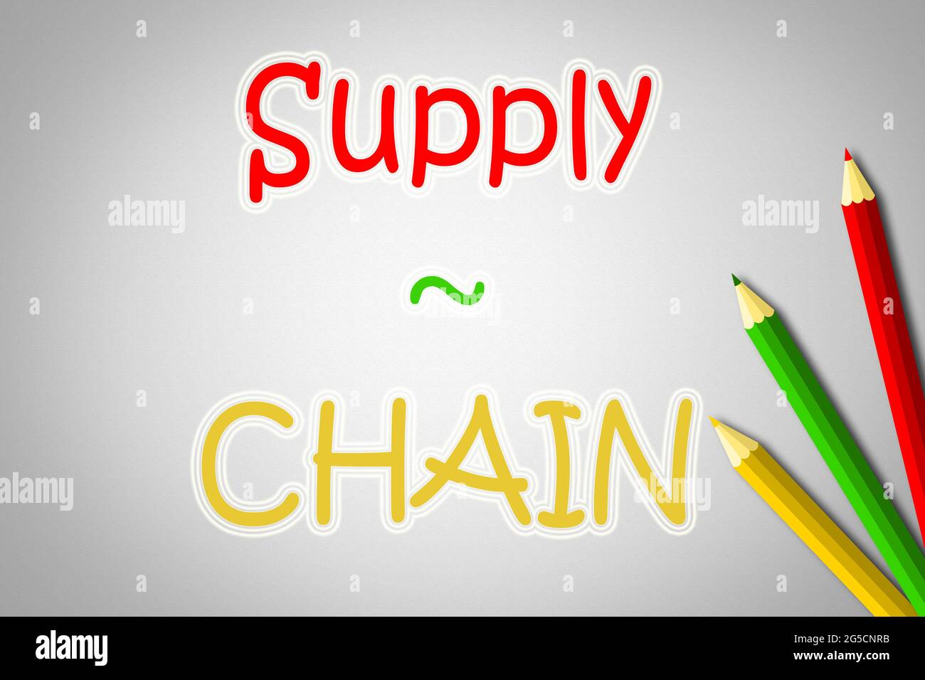 Supply Chain Concept text on background Stock Photo - Alamy