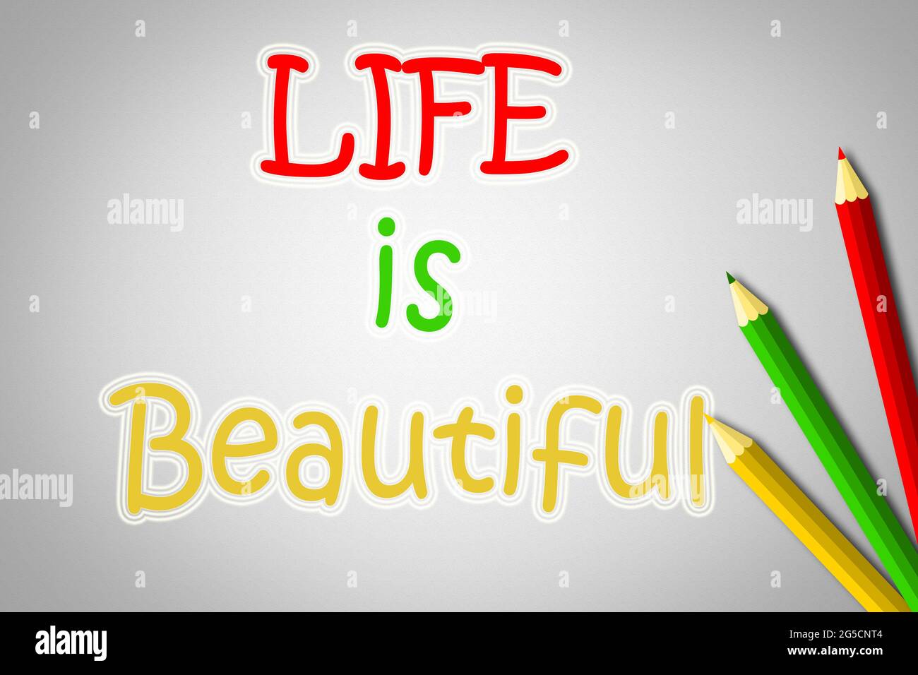 Life Is Beautiful Concept text Stock Photo - Alamy