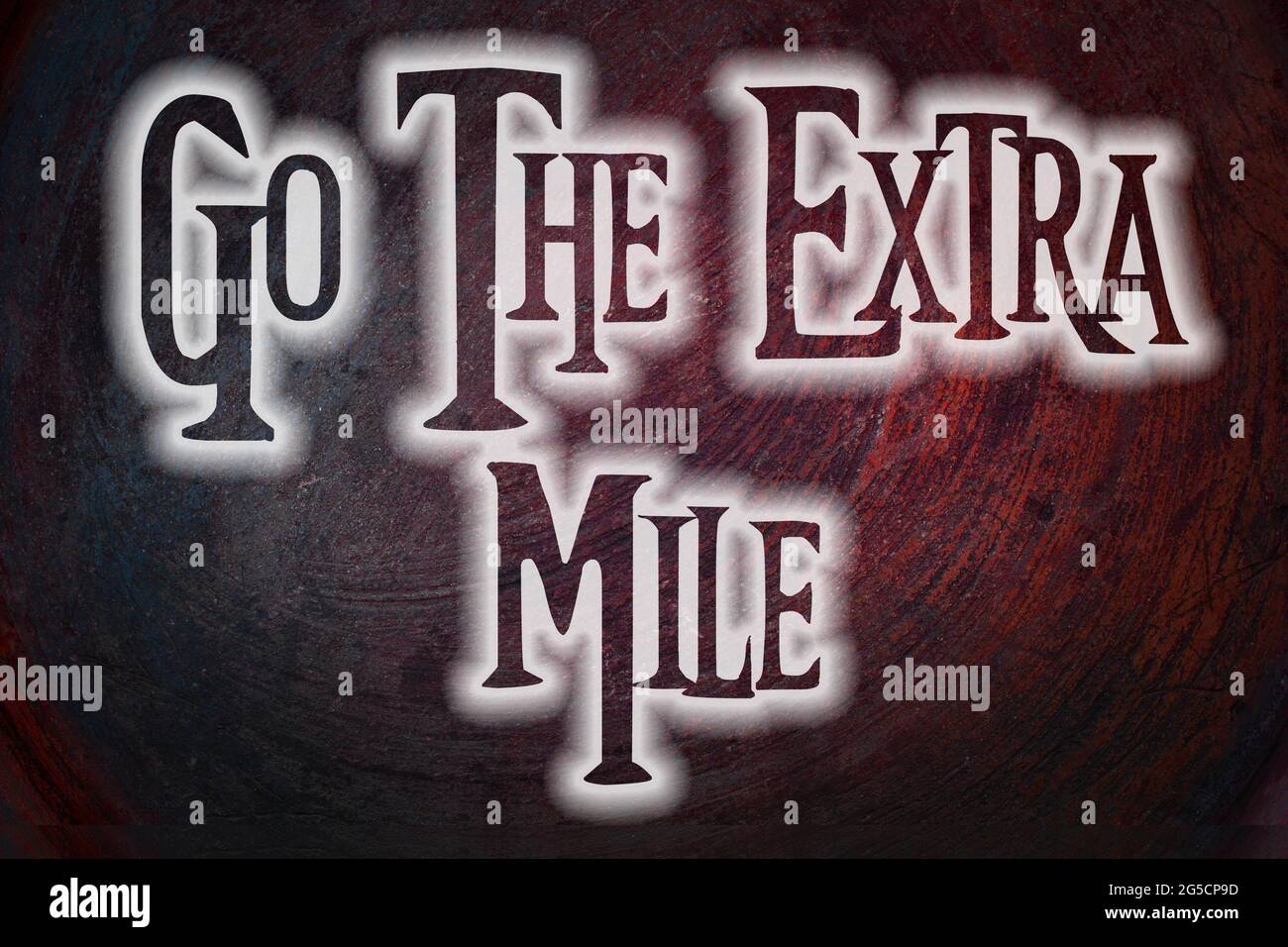 Go The Extra Mile Concept text on background Stock Photo - Alamy