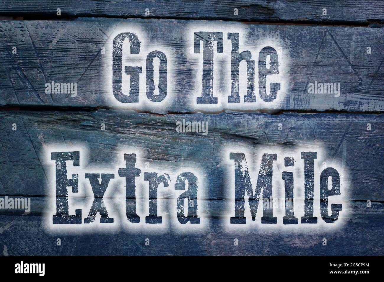 Go The Extra Mile Concept text on background Stock Photo - Alamy