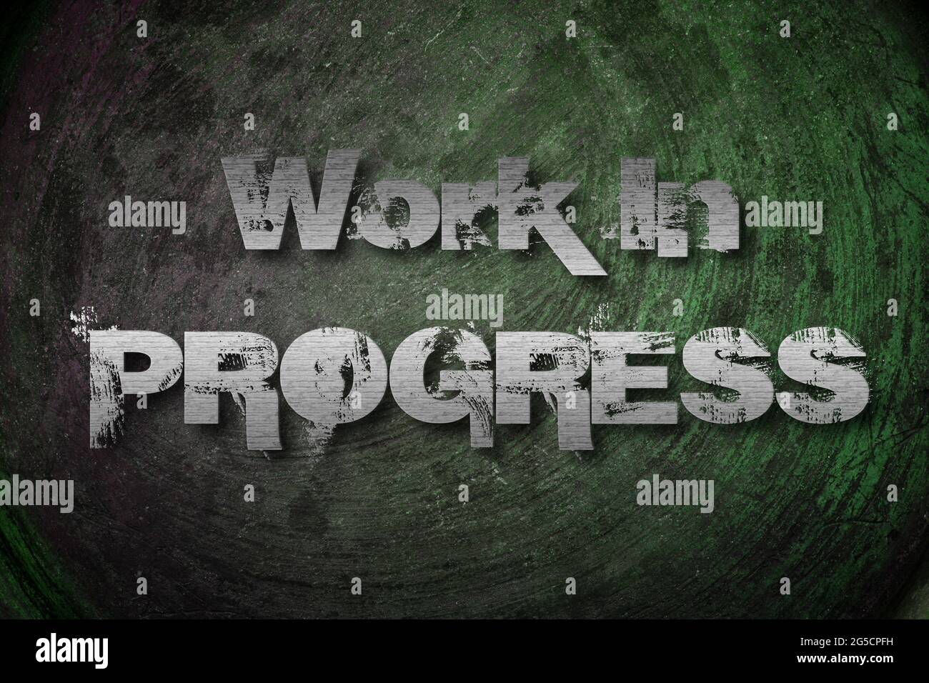 Work In Progress Concept text on background Stock Photo - Alamy