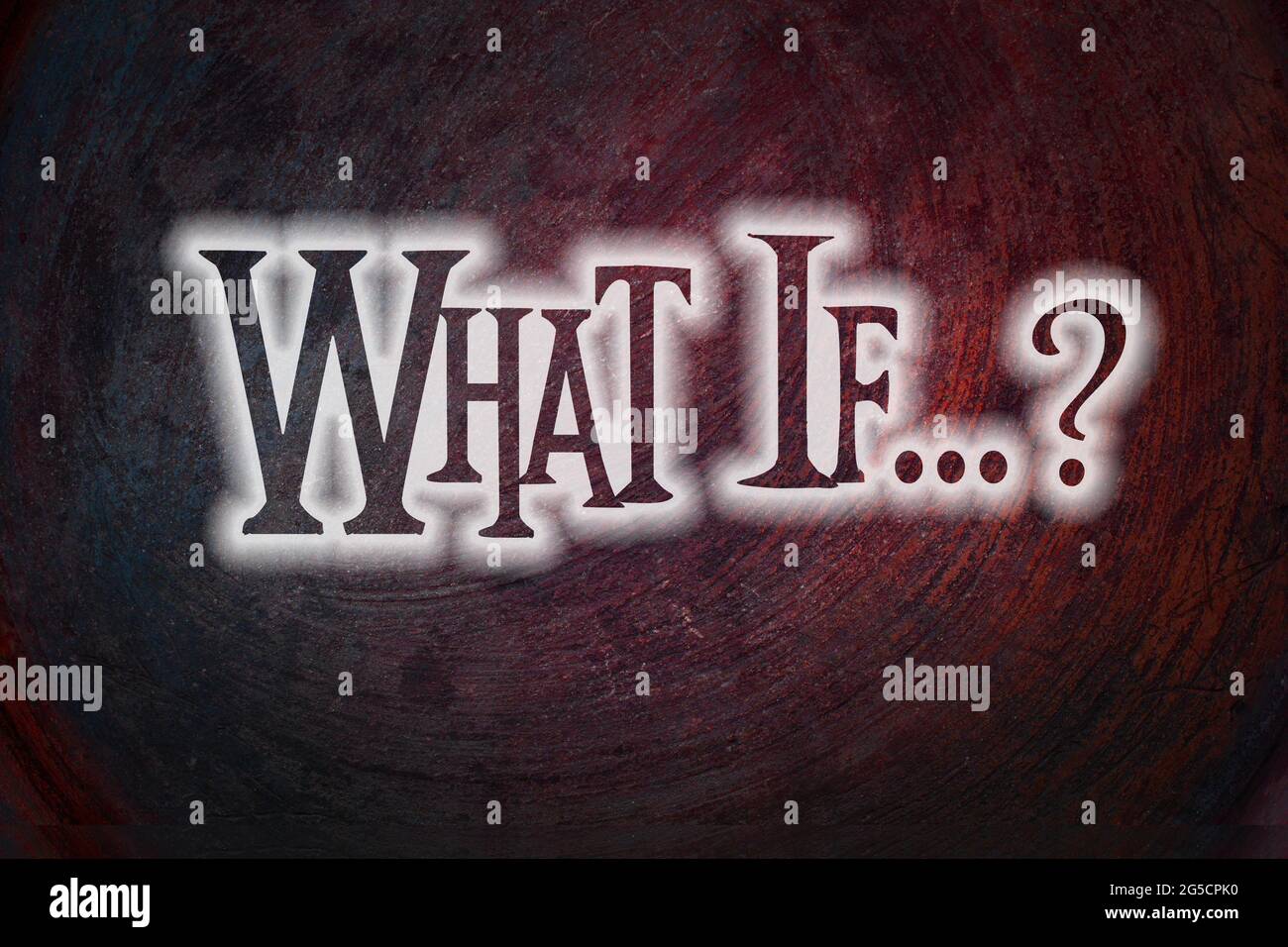 What If Concept text on background Stock Photo - Alamy