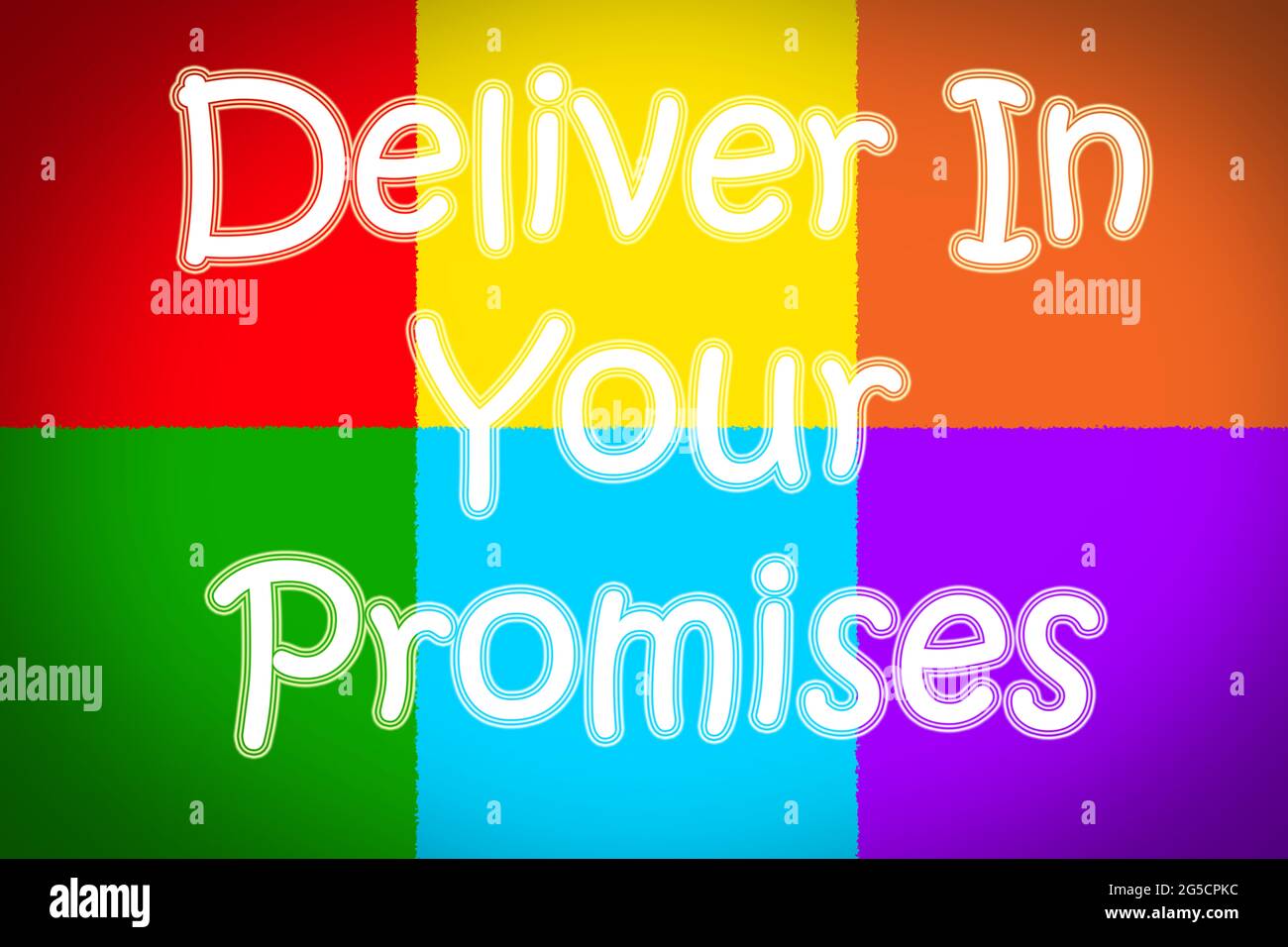 Deliver On Your Promises Concept text on background Stock Photo - Alamy