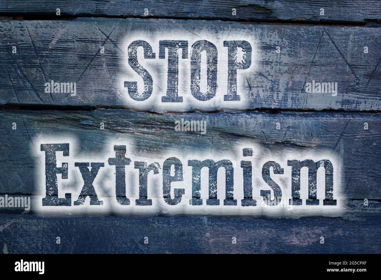 Stop Extremism Concept Stock Photo - Alamy