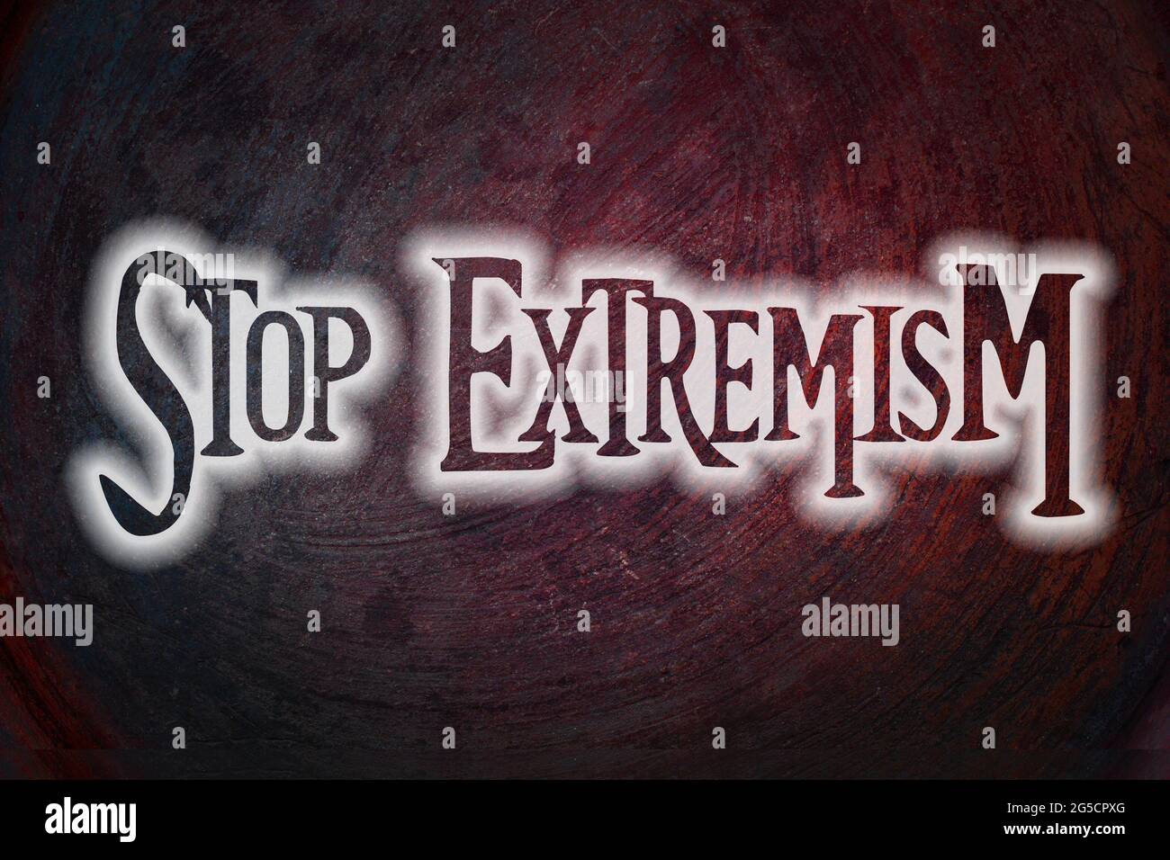 Stop Extremism Concept Stock Photo - Alamy