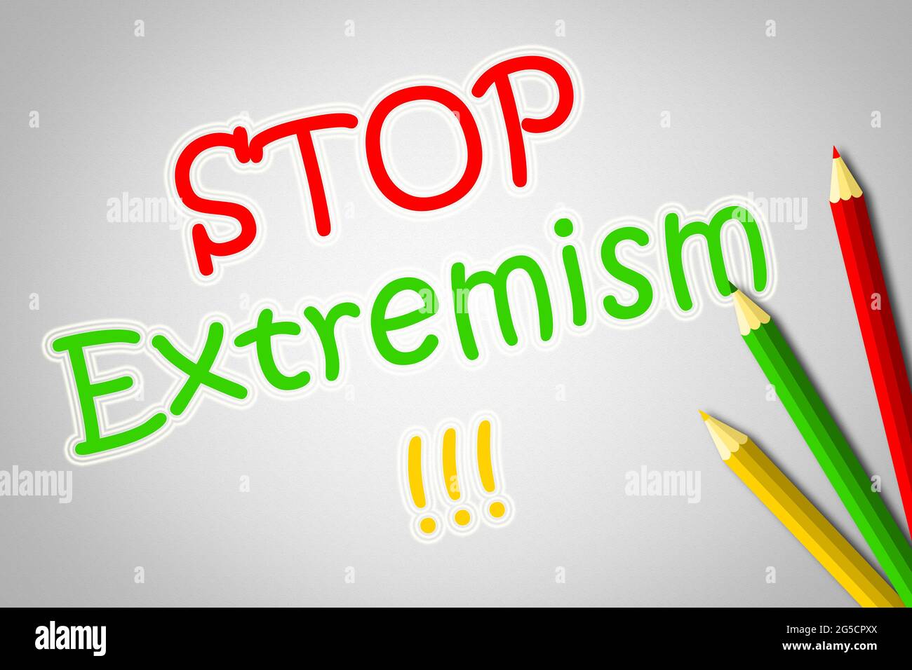 Stop Extremism Concept Stock Photo - Alamy