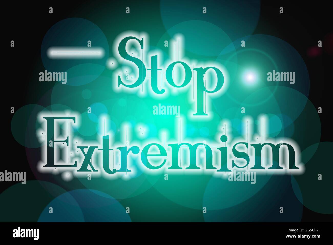 Stop Extremism Concept Stock Photo - Alamy
