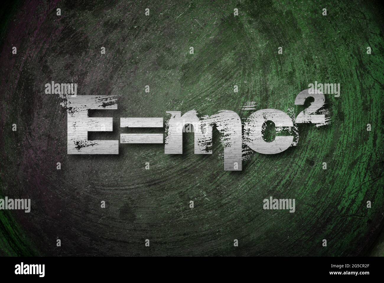 Albert Einsteins Physical Formula Concept text on background Stock ...