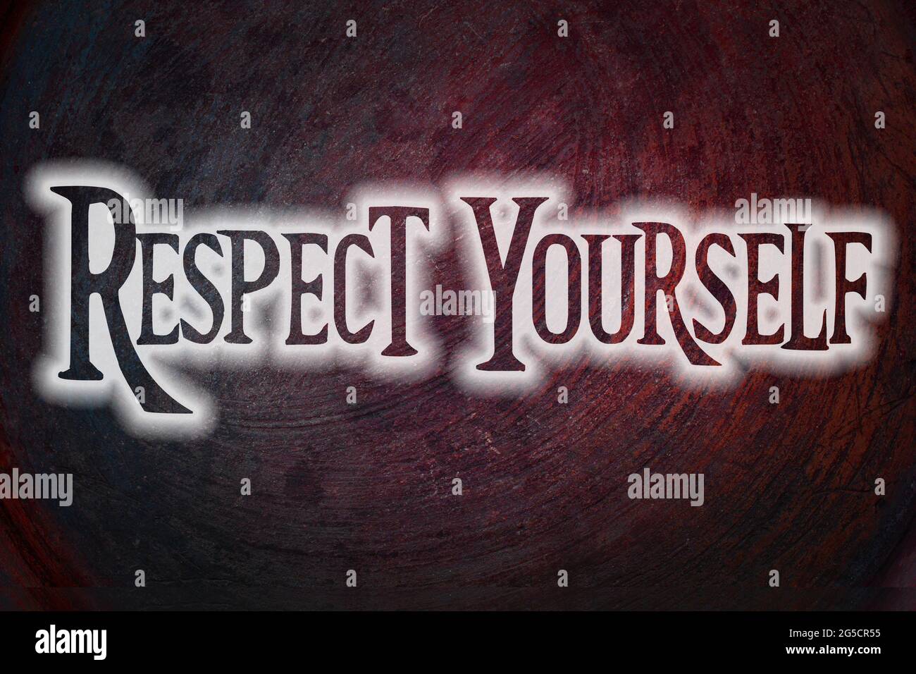 Respect Yourself Concept text on background Stock Photo - Alamy