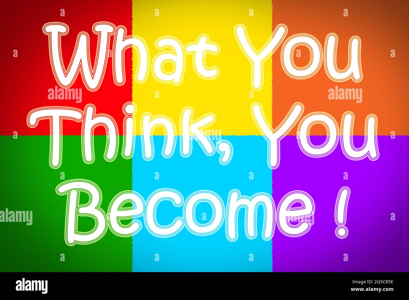 What You Think You Become Concept text on background Stock Photo - Alamy