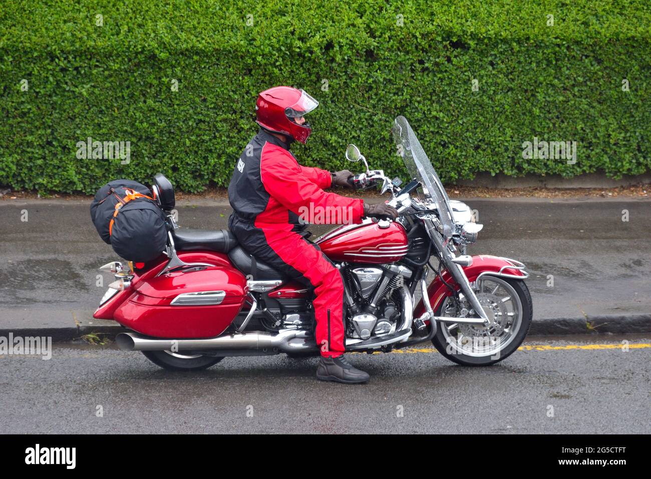 Motorbike red seat hi-res stock photography and images - Alamy