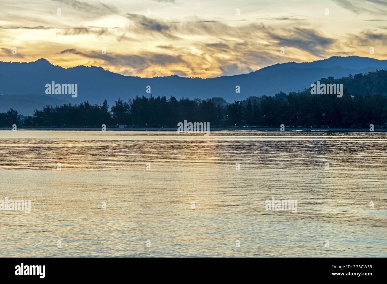 Likas bay sunrise Kota Kinabalu Sabah Borneo Malaysia Stock Photo - Alamy