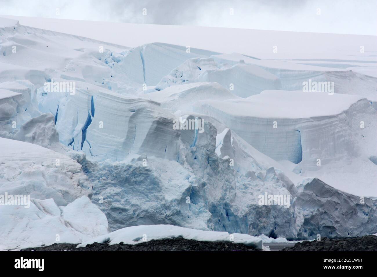 Glacier in a bay off Fish Islands in Antarctica Stock Photo - Alamy
