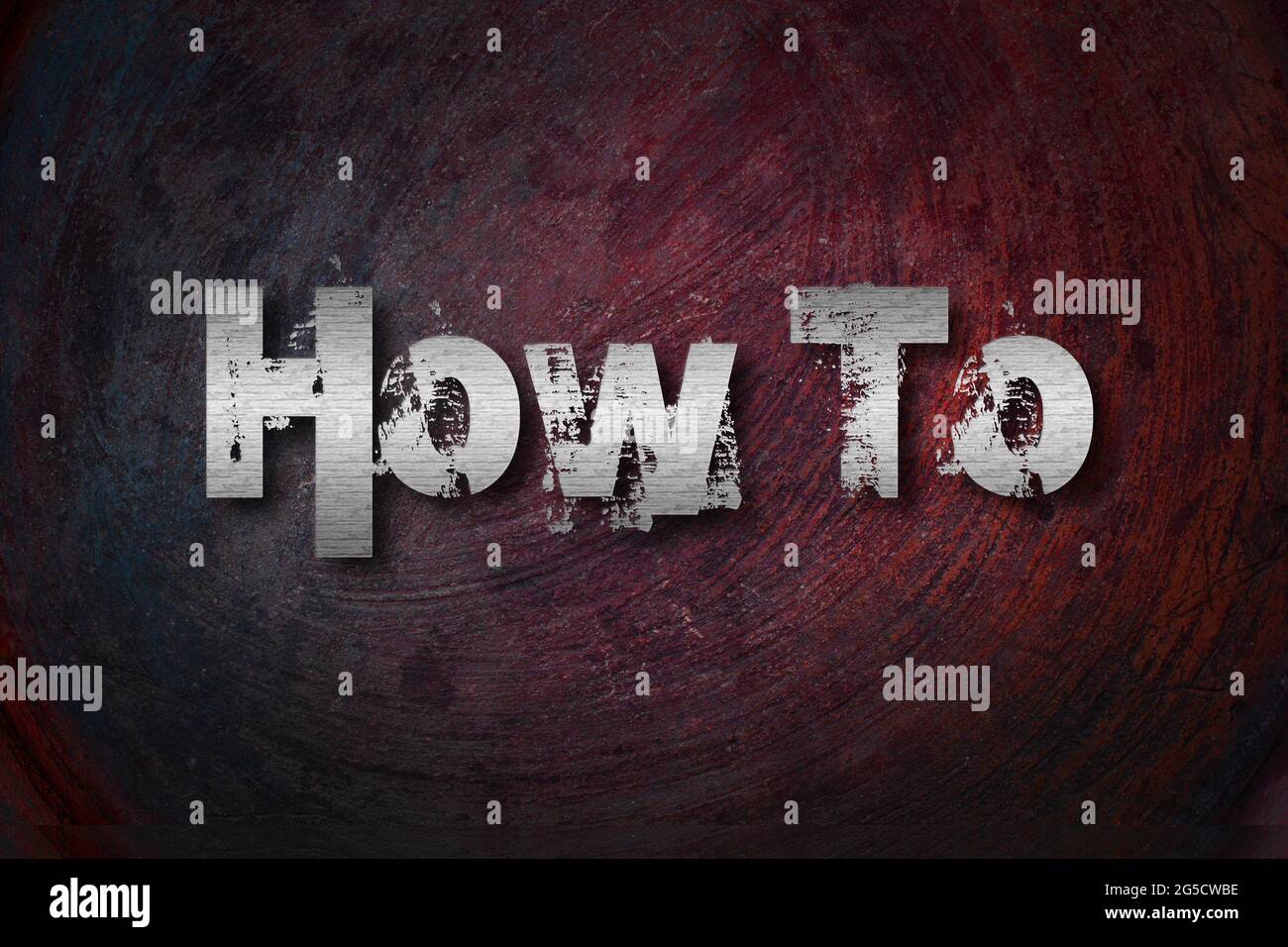 How To Concept text on background Stock Photo - Alamy