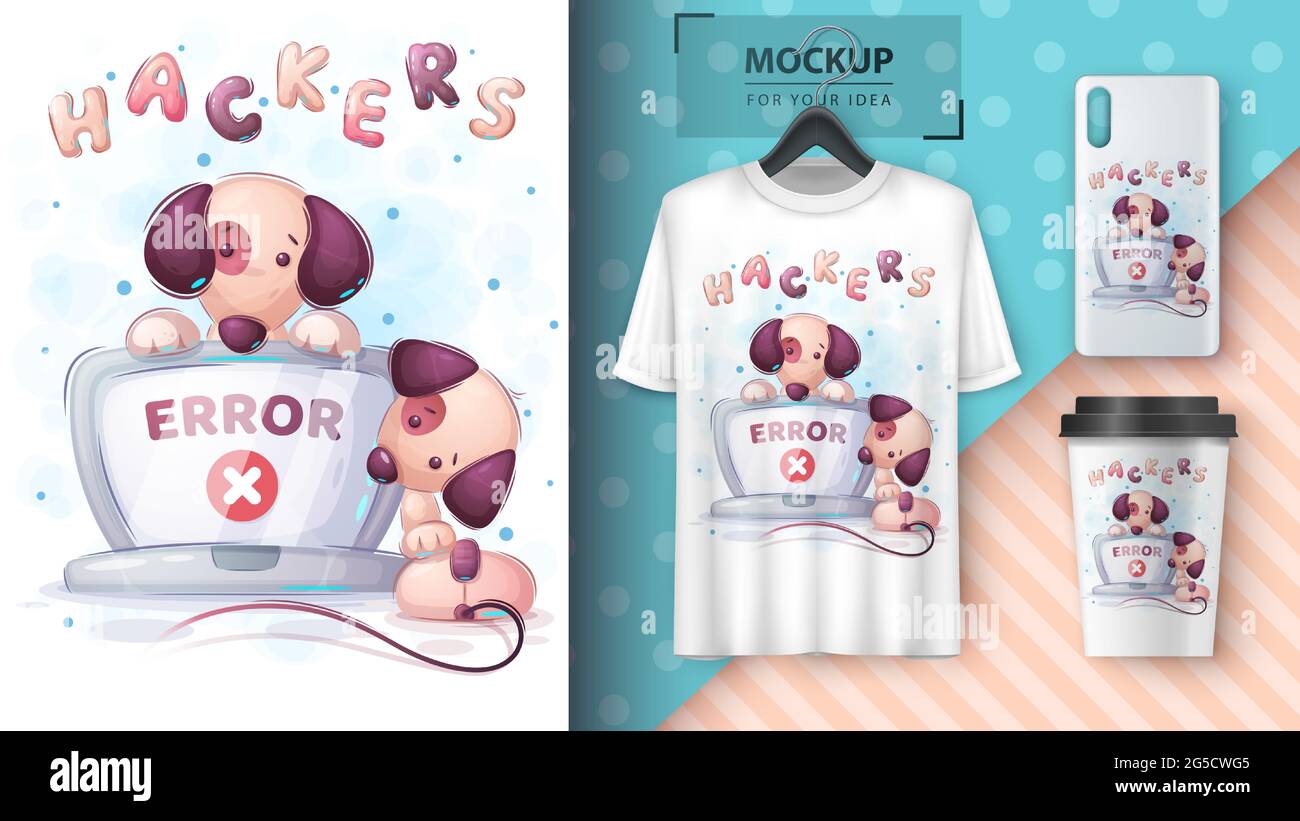 Hacker the dog Stock Vector Images - Alamy