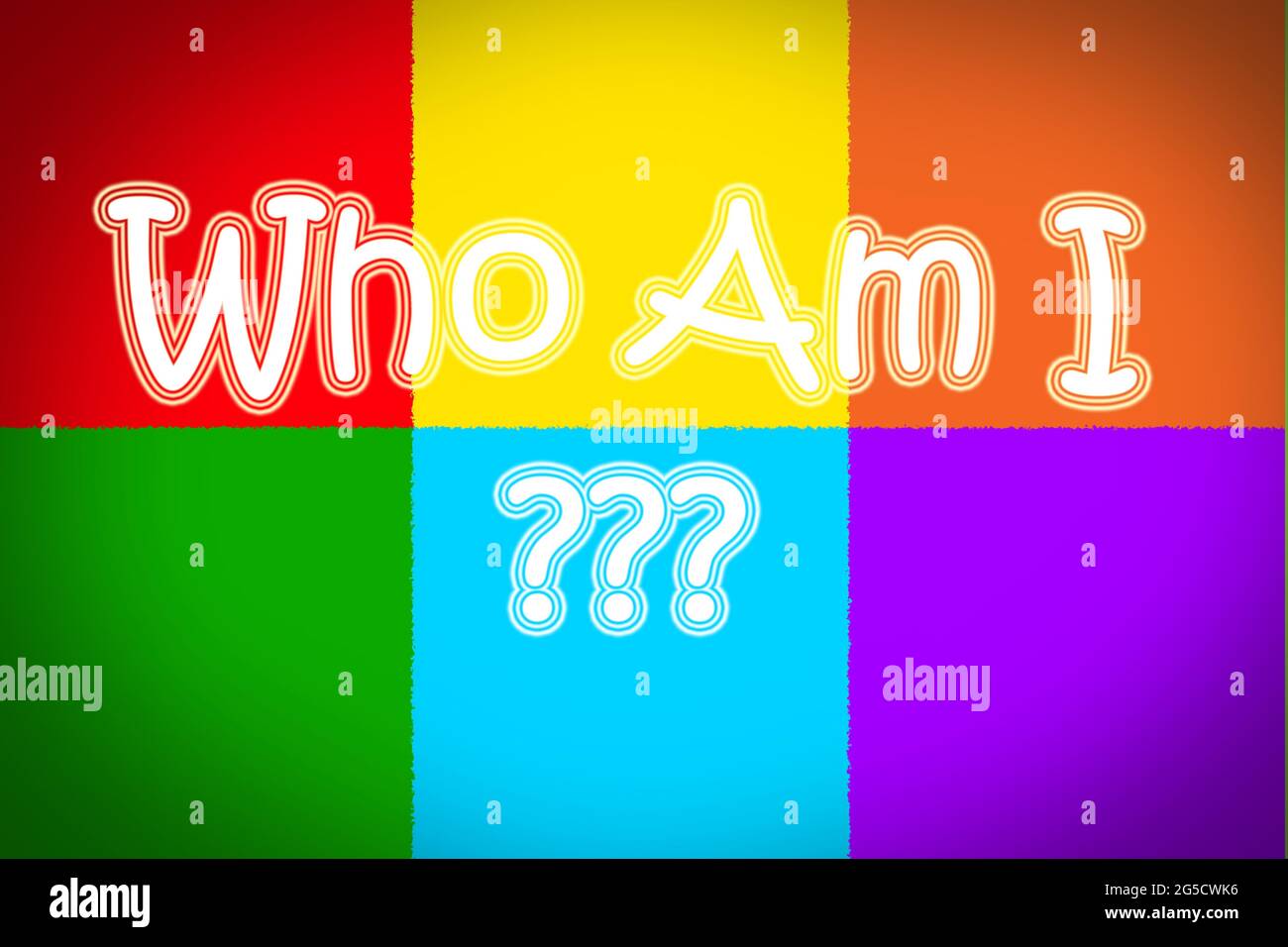 Who Am I Concept text Stock Photo - Alamy
