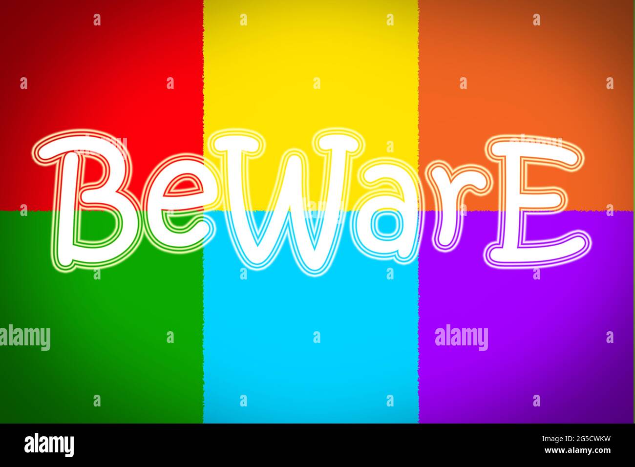 Beware Concept text Stock Photo - Alamy