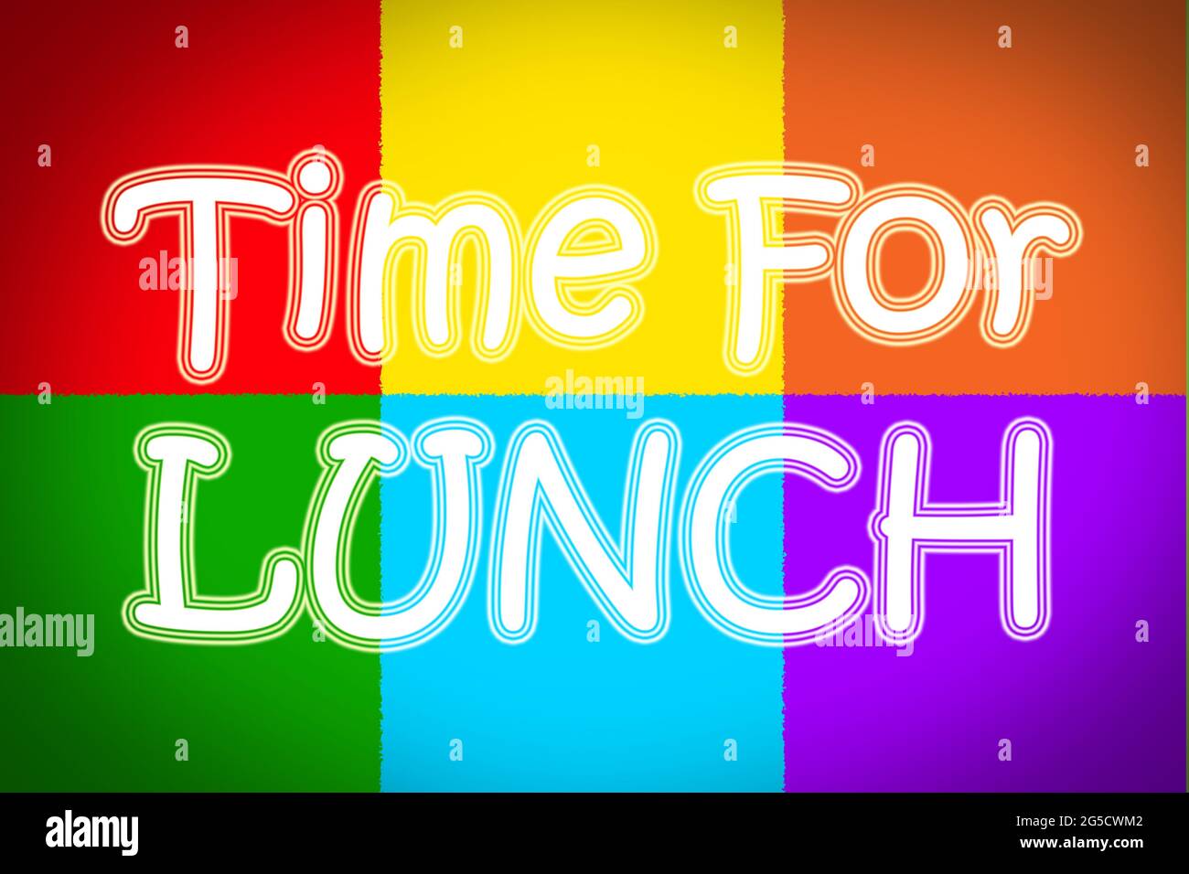 Time For Lunch Concept text Stock Photo - Alamy