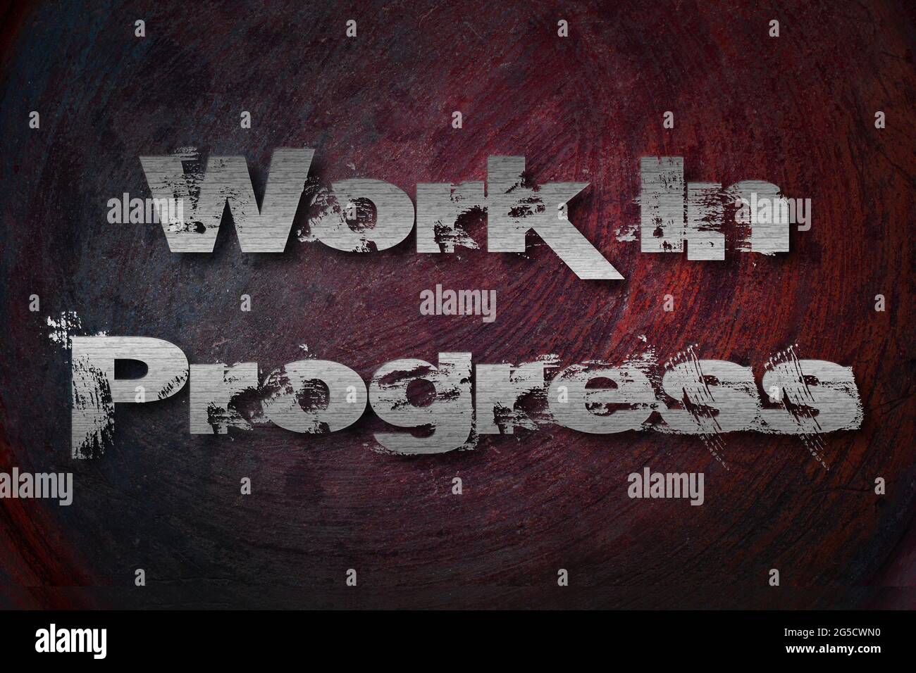 Work In Progress Concept text on background Stock Photo - Alamy