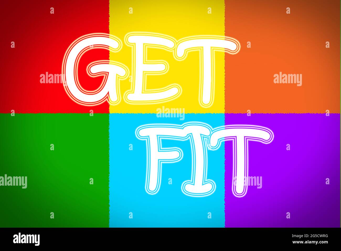 Get Fit Concept text Stock Photo - Alamy