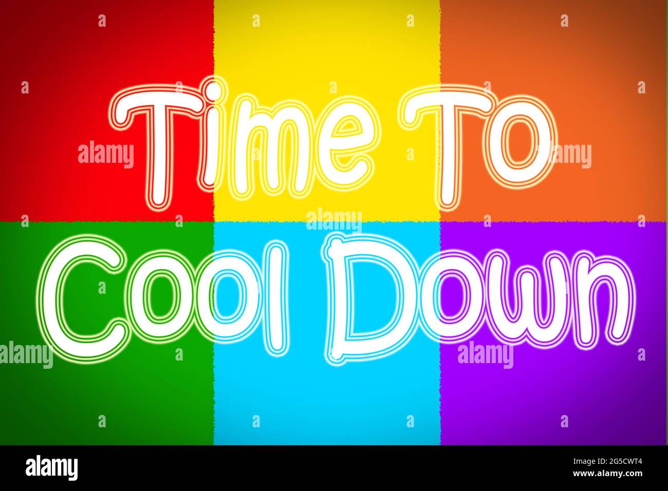 Time To Cool Down Concept text Stock Photo - Alamy